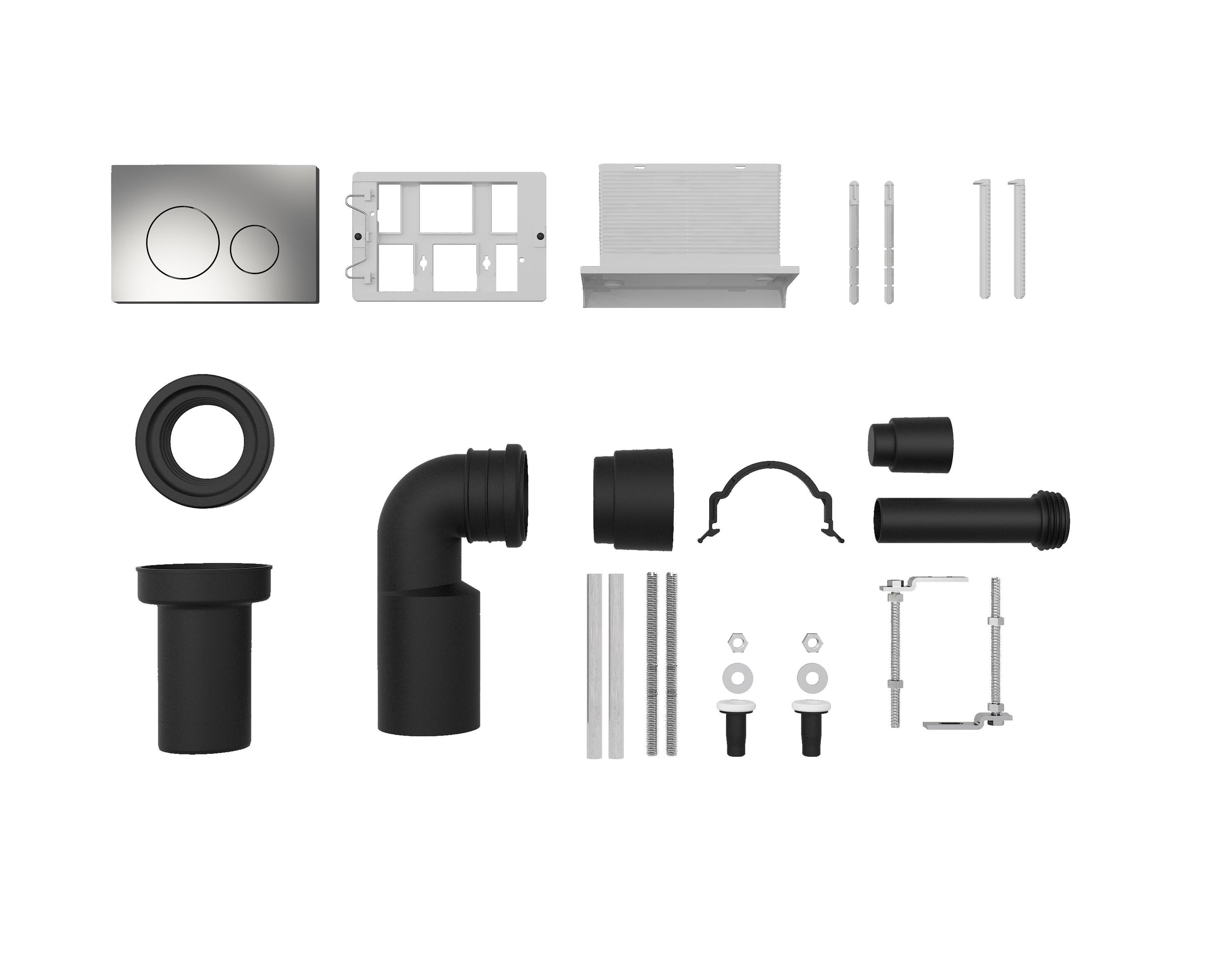820mm heigh Aica concealed toilet cistern frame set — Aica Bathrooms ...