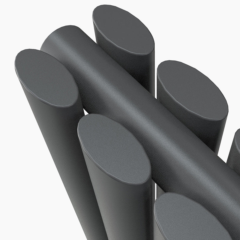 Oval Column White & Anthracite & Black Tall Vertical Central Heating R ...