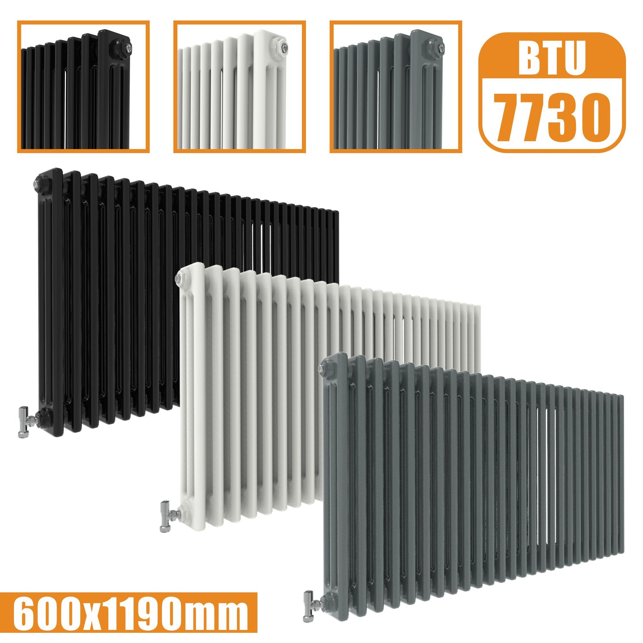 Shop For Aica Cast Iron Style Horizontal Traditional 2&3 Columns ...